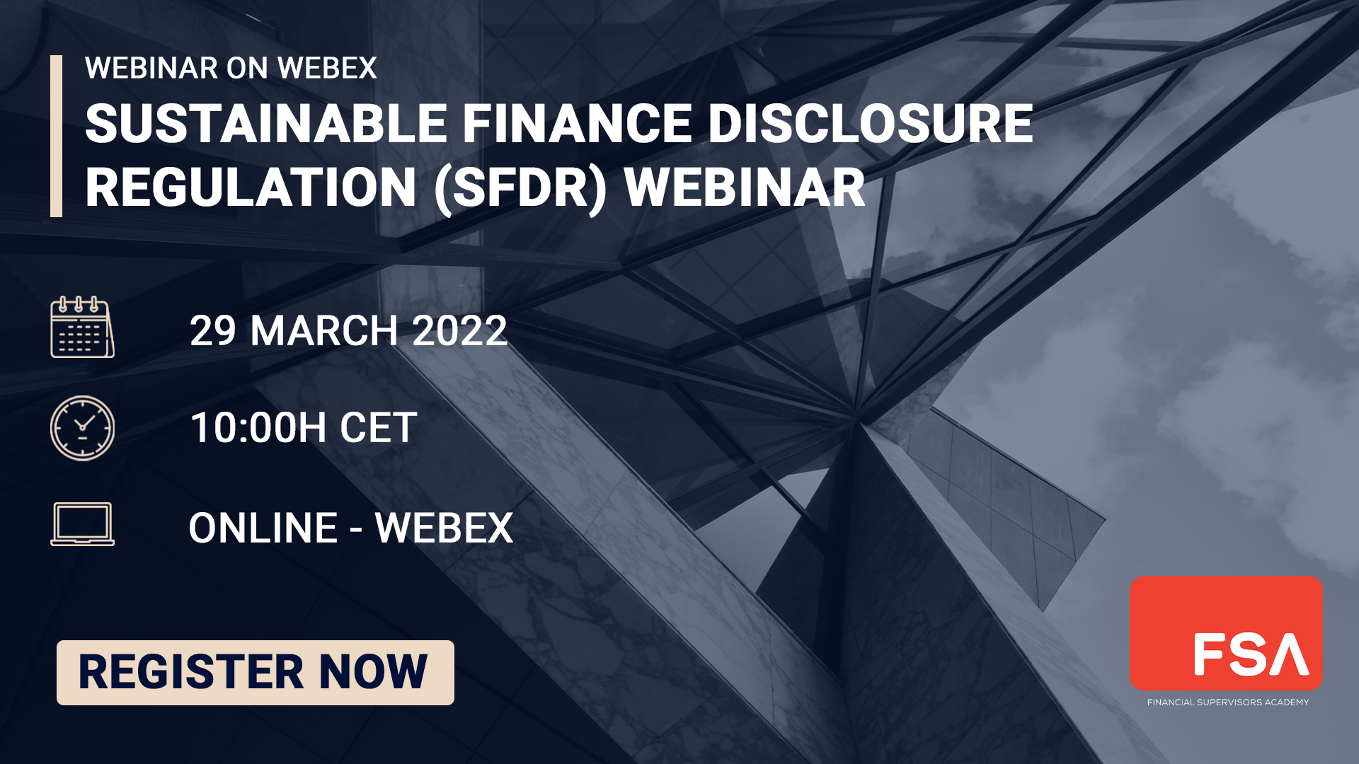 Sustainable Finance Disclosure Regulation (SFDR) Webinar - MFSA