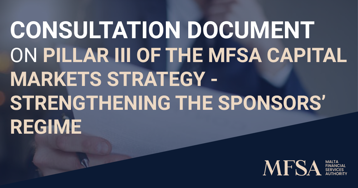 Consultation Document on Pillar III of the MFSA Capital Markets ...