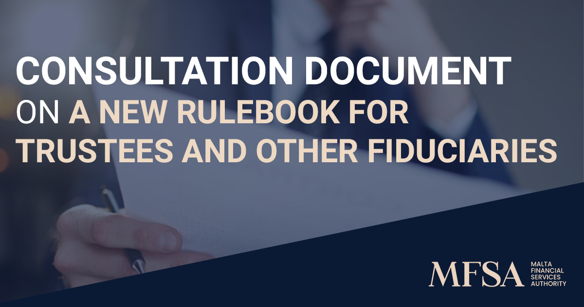 Consultation Document on a New Rulebook for Trustees and Other ...